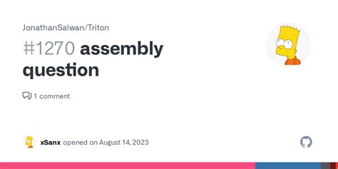 Assembly Question · Issue 1270 · Jonathansalwantriton · Github