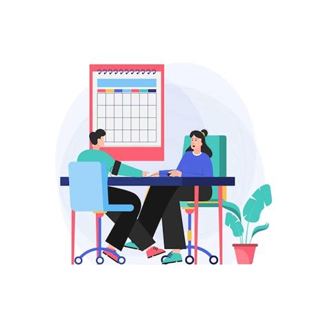 연간 건강 검진 개념 그림 프리미엄 벡터