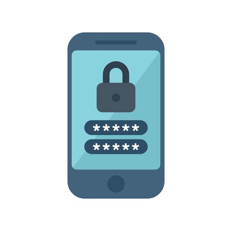 Smartphone Displaying Password Protected Login Screen With Lock Icon 50491443 Vector Art At Vecteezy