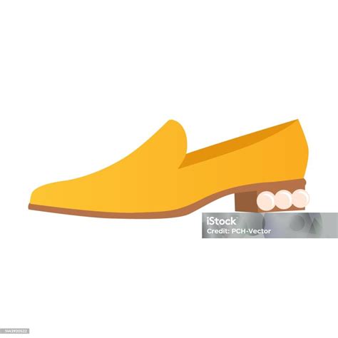 발 뒤꿈치가 장식 된 여름 신발 만화 벡터 삽화입니다 우아하고 캐주얼 한 신발 계절 여름 샌들 가을 부츠 운동화 신발 컬렉션 0명에 대한 스톡 벡터 아트 및 기타 이미지