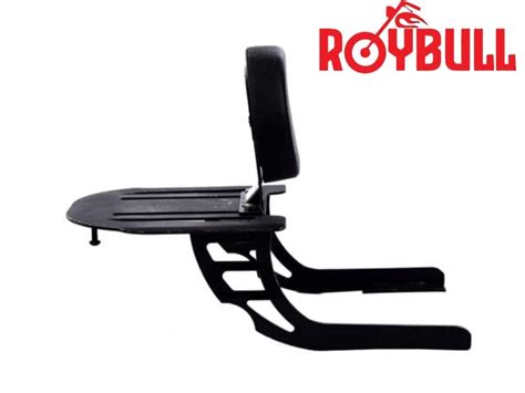 Interceptor Gt 650 Heavy Plate Backrest In Stainless Steel Black Royal Bullet Accessories World