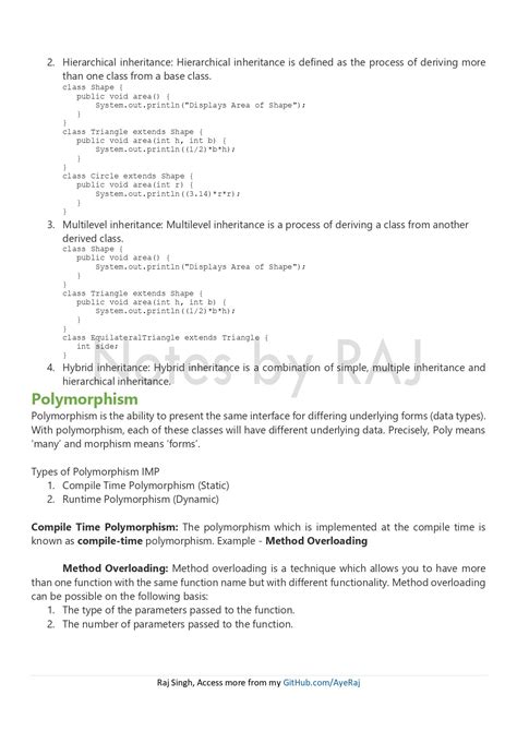 oop in java full notes pdf connect 4 programming
