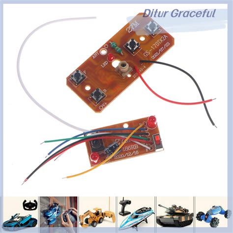 Ditur 4ch Rc Remote Control 27mhz Circuit Pcb Transmitter Receiver Board Radio System For Rc Car