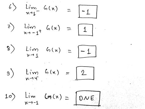 Solved Use This Graph Of Gx To Answers Questions 6 10 Y8 X 2 X Course Hero