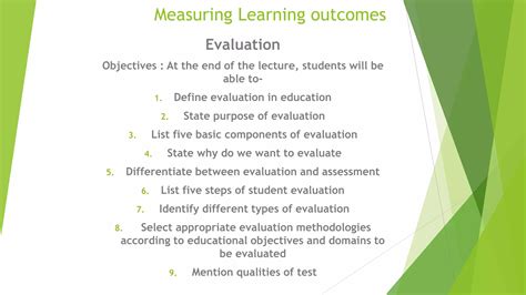 Measuring Learning Outcomes Pptx