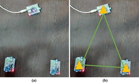 A The Configuration Of Nodes B The Created Geometric Shape Download Scientific Diagram