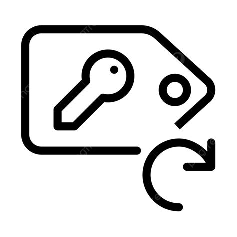 Key Tag Vector Hd Png Images Refresh Key Tag Reload Restart Key