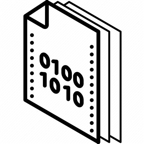 Binary File Folder Isometric Icon Download On Iconfinder