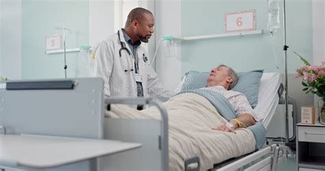 Consultation Healthcare And Surgeon With Patient In Hospital After