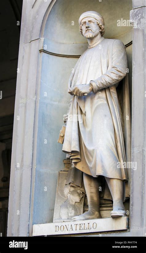 Statue Of Donatello An Italian Renaissance Sculptor From Florence In