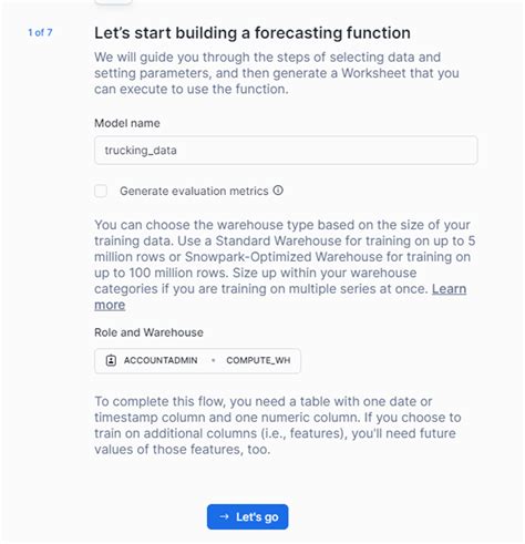 Creating And Displaying A Simple Predictive Model In Snowflake