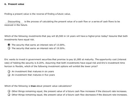 Solved Time Value Of Money Calculations Can Be Solved Using
