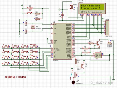 【025】基于51单片机的电子密码锁系统proteus仿真设计电子密码锁仿真视频 Csdn博客