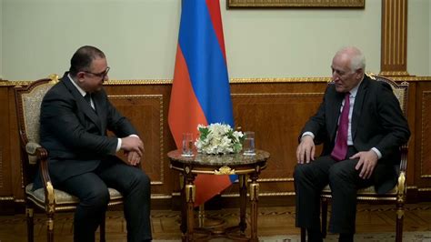 Նախագահ Վահագն Խաչատուրյանն ընդունել է փոխվարչապետին Youtube