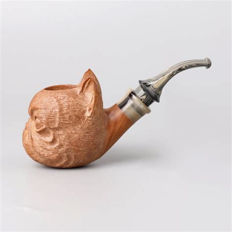Dog Carved Series Cute Animal Design Wood Carved Tobacco Pipe Muxiang