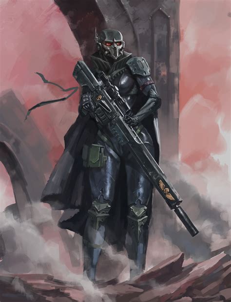 Vindicare Officio Assasinorum Imperium Империум Warhammer