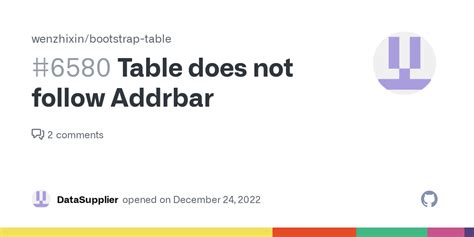 Table Does Not Follow Addrbar · Issue 6580 · Wenzhixinbootstrap Table · Github