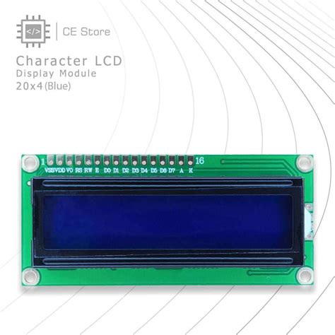 X Character LCD Display Module Blue CE Store