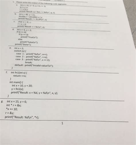Solved Int X 6 Y 2 If X 6 If Y 3 Print F