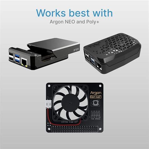 Argon Fan HAT For Raspberry Pi B B Includes Mm Fan Buy Online At Low Price In India