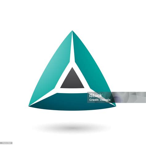 검정과 녹색 3d 피라미드 모양 벡터 일러스트 0명에 대한 스톡 벡터 아트 및 기타 이미지 0명 디자인 모던 양식 Istock