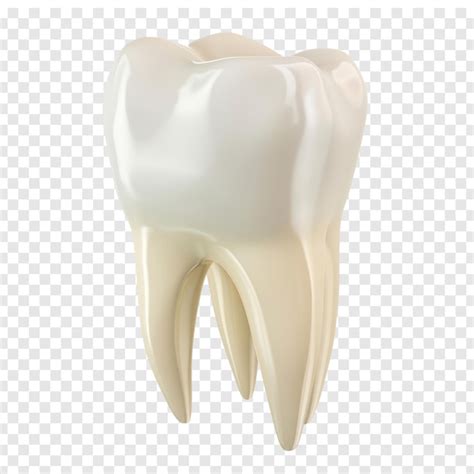 Premium Psd 3d Render Of Isolated Human Tooth On Transparency