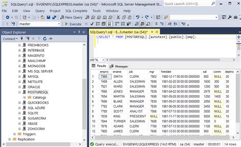 Connecting Sql Server Management Studio To Postgresql Via Odbc Driver