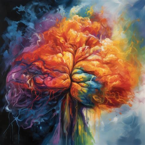 Premium Ai Image Tree Made Of Colourful Stains Over Black Background Created Using Generative