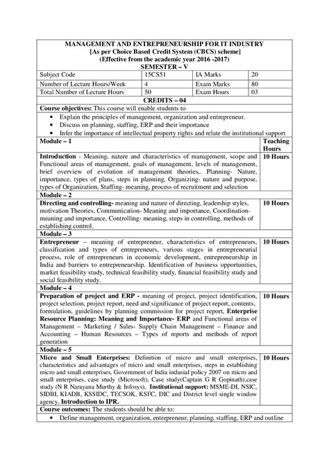 Free Download Vtu Computer Science Syllabus 5th Sem Pdf Online 2020