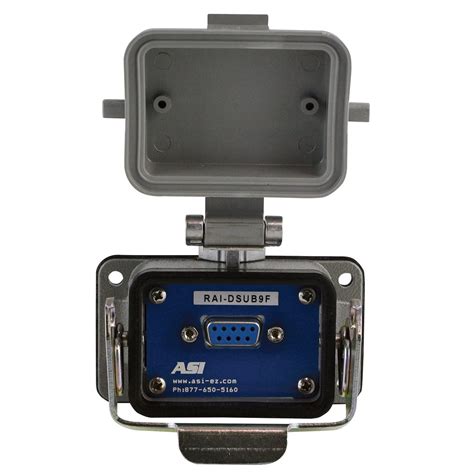 Panel Interface Connector With Female Db9 Connector Enclosed Panel Feed Through 9 Pin D Sub