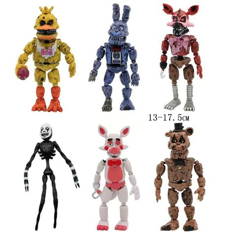 Five Night At Freddy Fnaf Freddy Foxy Chica Bonnie Action Fugure Unit
