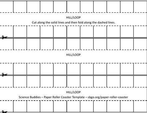 Paper Roller Coaster Template Download Printable Pdf Templateroller