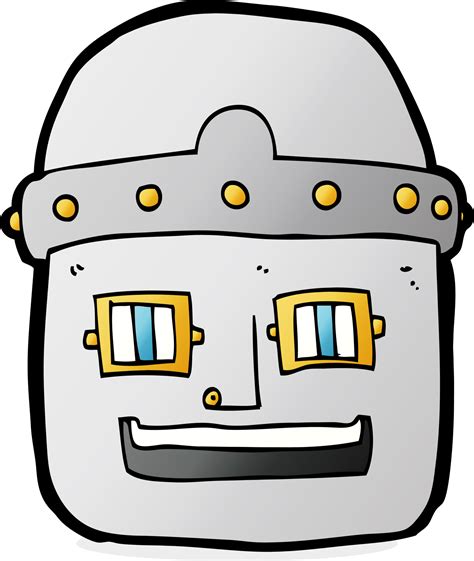 Cartoon Robot Head 39927620 Png