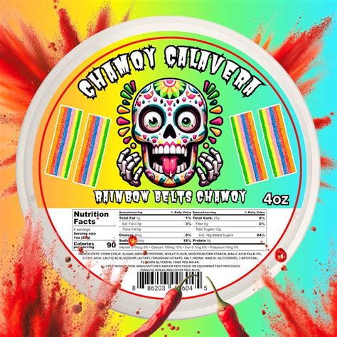 Rainbow Belts Chamoy 4oz Etsy