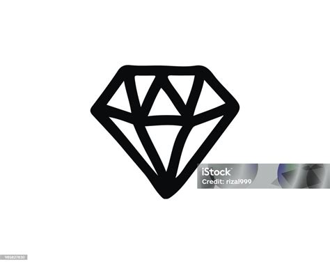 다이아몬드 아이콘 디자인 일러스트 레이 션 손으로 그린 스타일 디자인 다이아몬드에 대한 스톡 벡터 아트 및 기타 이미지 다이아몬드 스케치 0명 Istock
