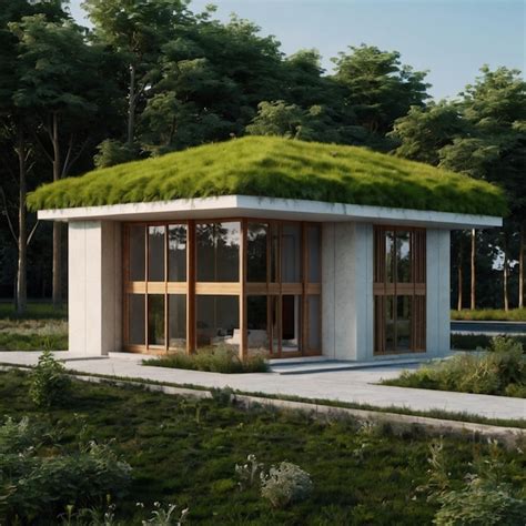 Premium Photo 3d Illustration Of An Eco Friendly Modern House Using