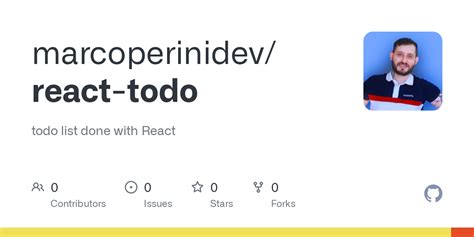 Github Marcoperinidevreact Todo Todo List Done With React