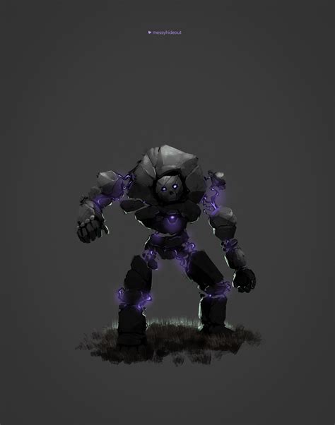 Dark Golem Concept Art Commission By Messyhideout Hentai Foundry