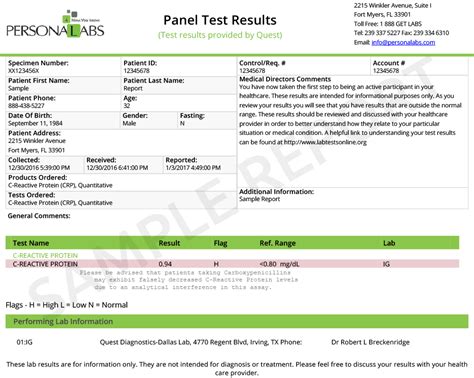 Crp Quantitative Test Range At Randall Williams Blog
