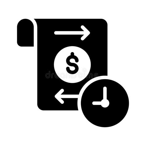Circular Arrow With Dollar Symbol For Refund Transactions Stock