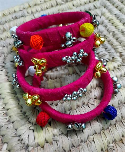 Bangles Set Bangles Jewelry Designs Textile Jewelry Bangles