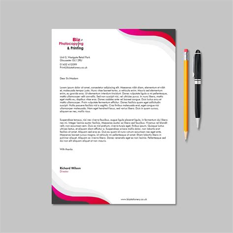 Letterhead Letter