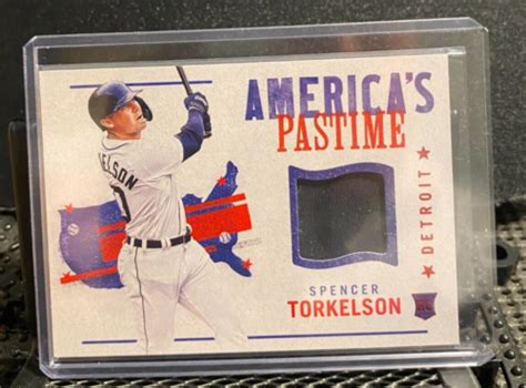 🔥 Spencer Torkelson Rc 2022 Chronicles Americas Pastime Red Jersey