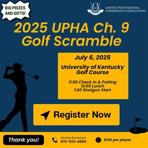 Magic Register Now For The 2025 Upha Ch 9 Golf Scramble July 6