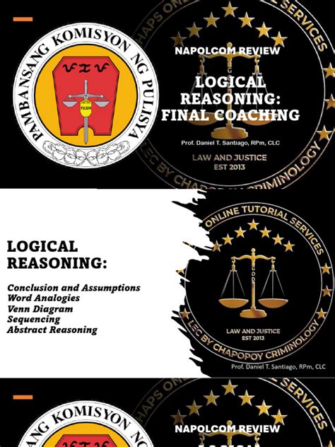Napolcom Logical Reasoning Fc Day 2 Pdf Reason Truth