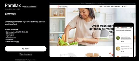 Parallax Shopify Theme Captivate Your Audience With A Stunning Shopify Store