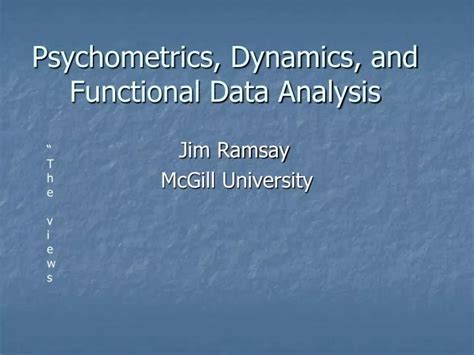 Ppt Psychometrics Dynamics And Functional Data Analysis Powerpoint Presentation Id 4312169