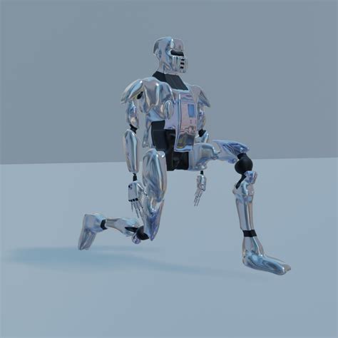 Unity Robot Rigged D Model Blend Fbx Unitypackage Free D