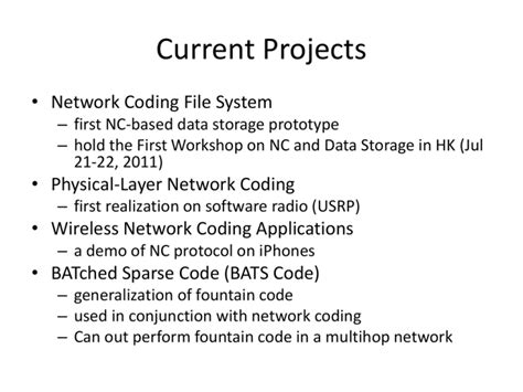 Institute Of Network Coding