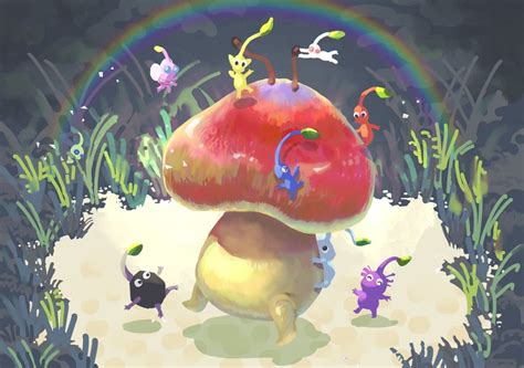 Red Pikmin Yellow Pikmin Blue Pikmin Purple Pikmin White Pikmin And More Pikmin Drawn